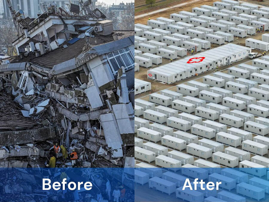 Post-earthquake Reconstruction House - DostonHouse